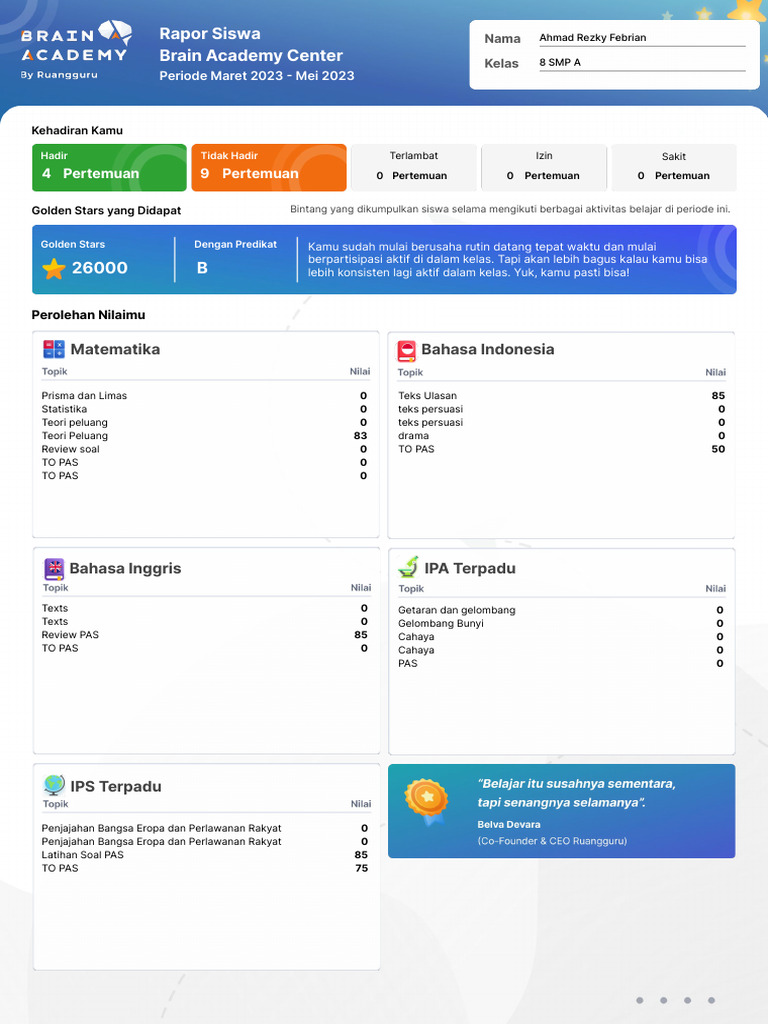 Ahmad Rezky Febrian 8 SMP A | PDF