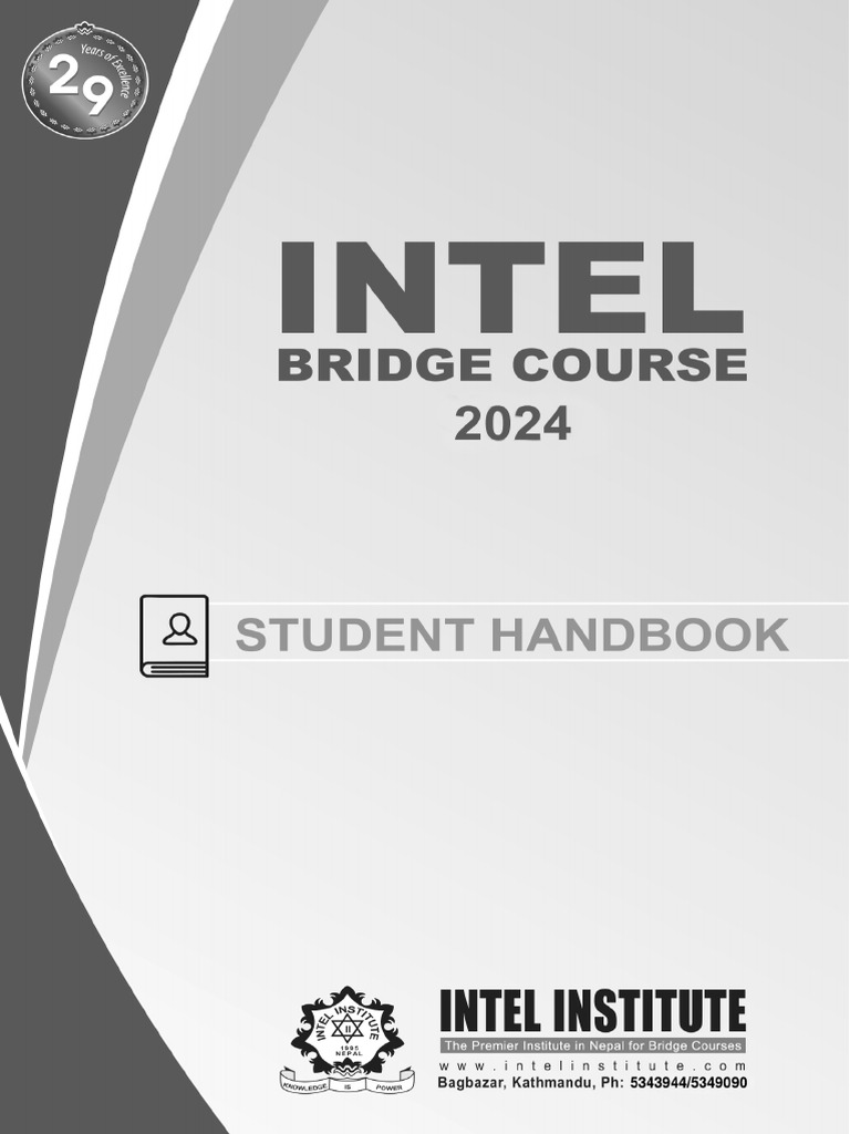 INTEL Student Handbook Overview | PDF | Identity Document | Disciplines