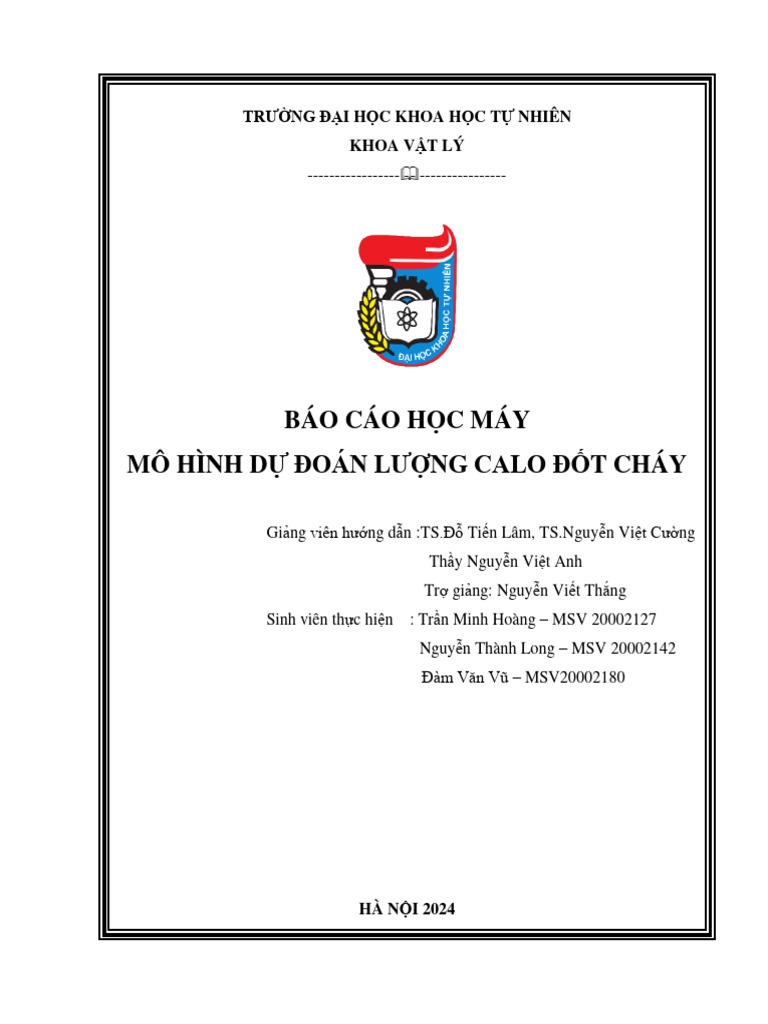 Bao Cao Hoc May | PDF
