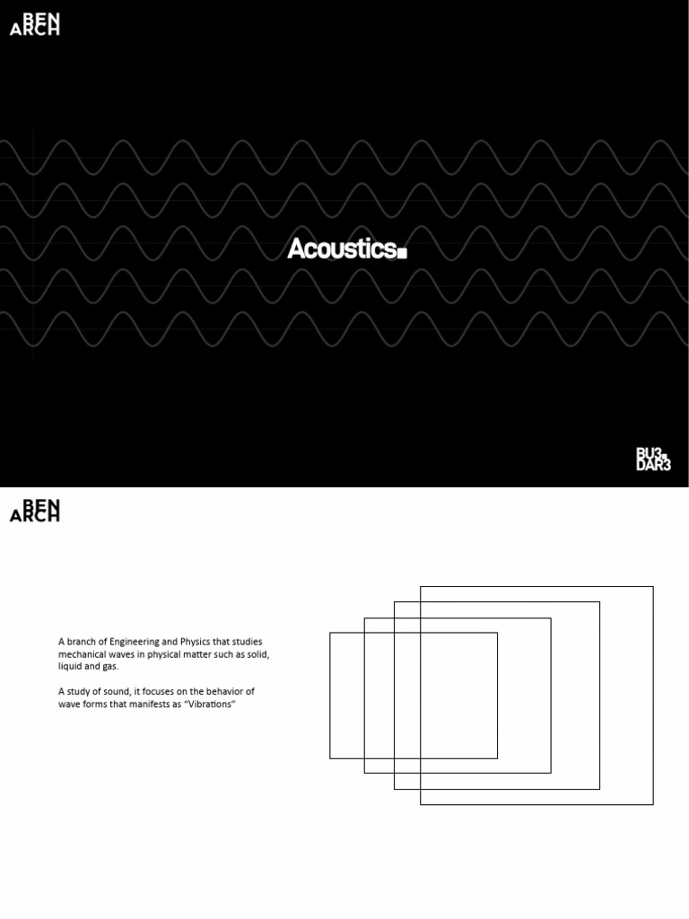 Week 1 Acoustics Bu 03 | PDF | Sound | Acoustics