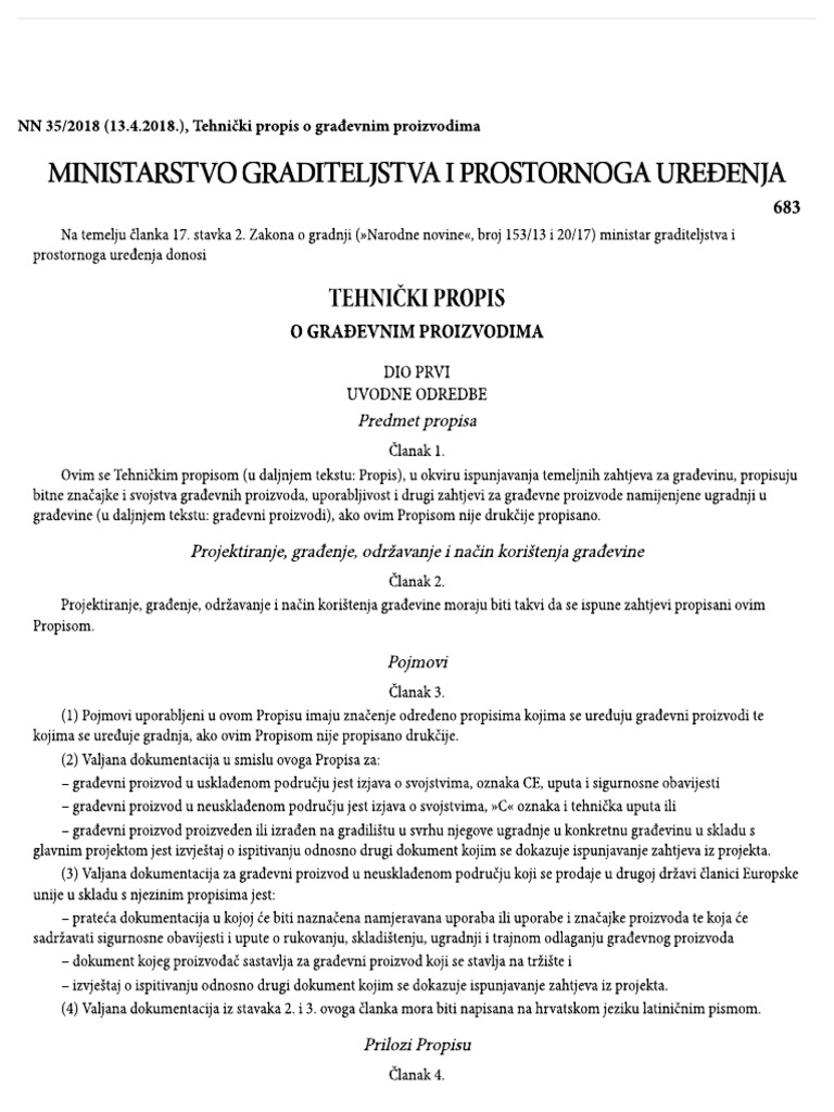 tehnicki propisi hr | PDF
