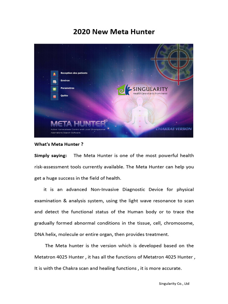 New Meta Hunter Features | PDF | Pain | Human Body