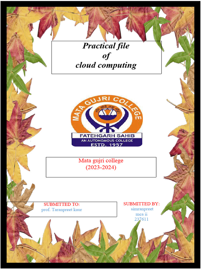 Simran | PDF | Cloud Computing | Computing