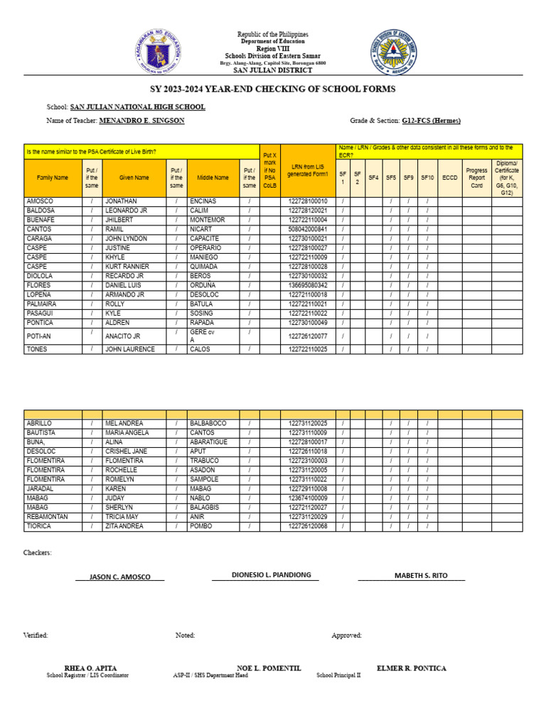 CHECKING OF FORMS | PDF
