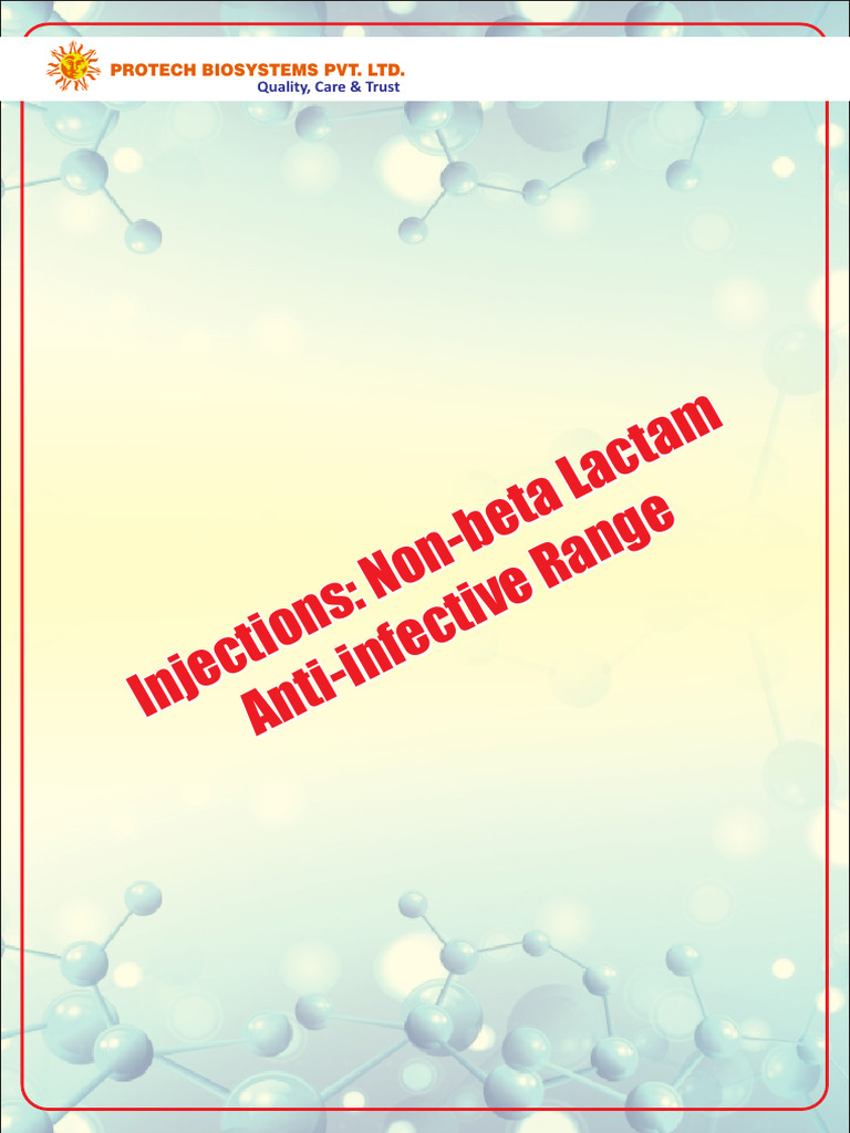 Portfolio Catalogue Injectable Anti Infectives | PDF | Antibiotics ...