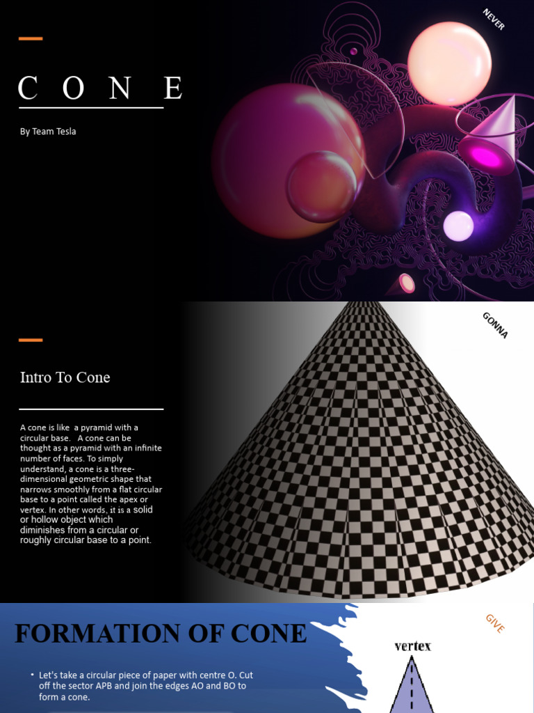 cone(basic) | Download Free PDF | Area | Classical Geometry