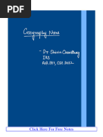 Geography Short Notes Handwritten in English | PDF