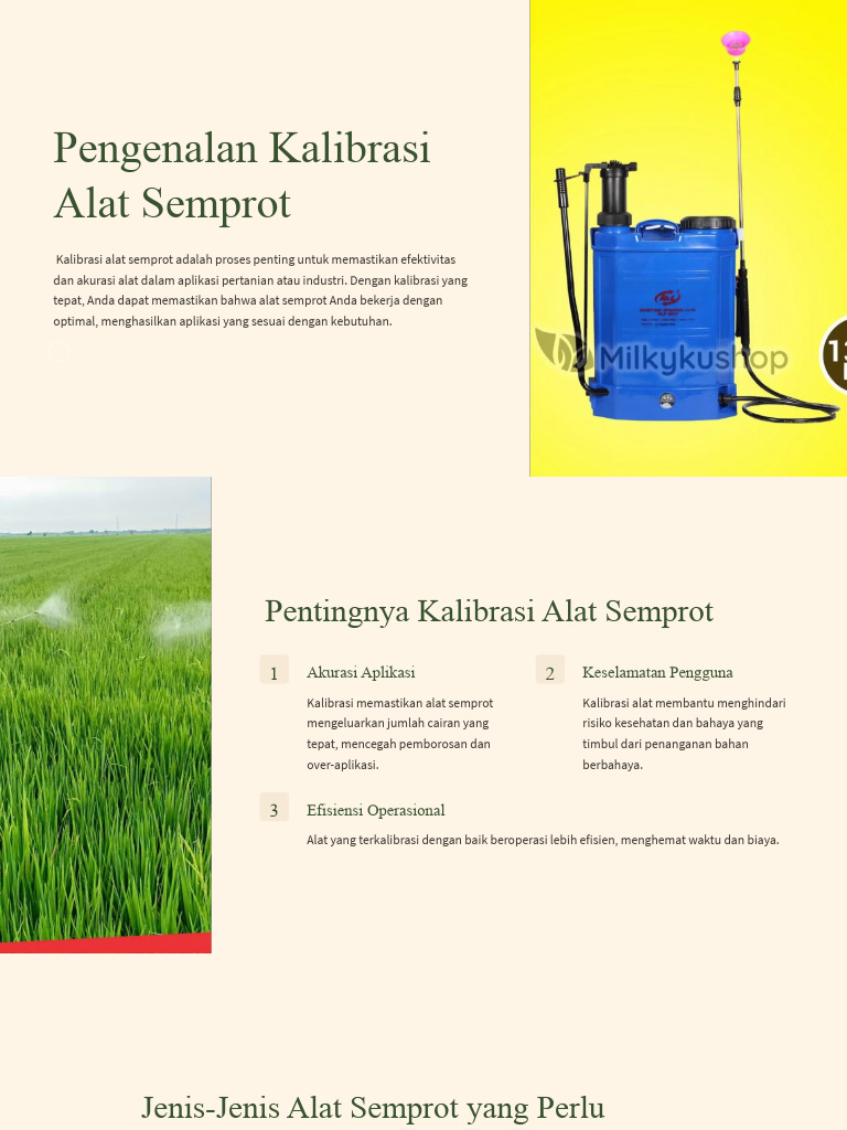 Pengenalan Kalibrasi Alat Semprot | PDF | Teknologi & Rekayasa