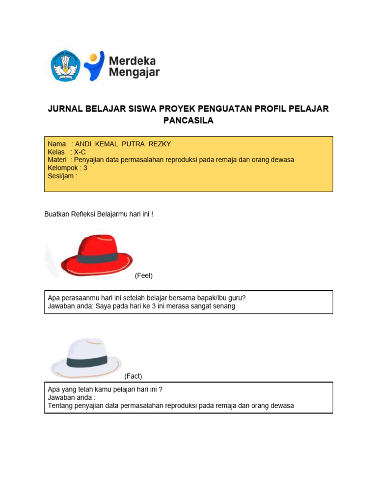 Jurnal H-3 ANDI KEMAL PUTRA REZKY X-C | PDF | Karier & Perkembangan ...