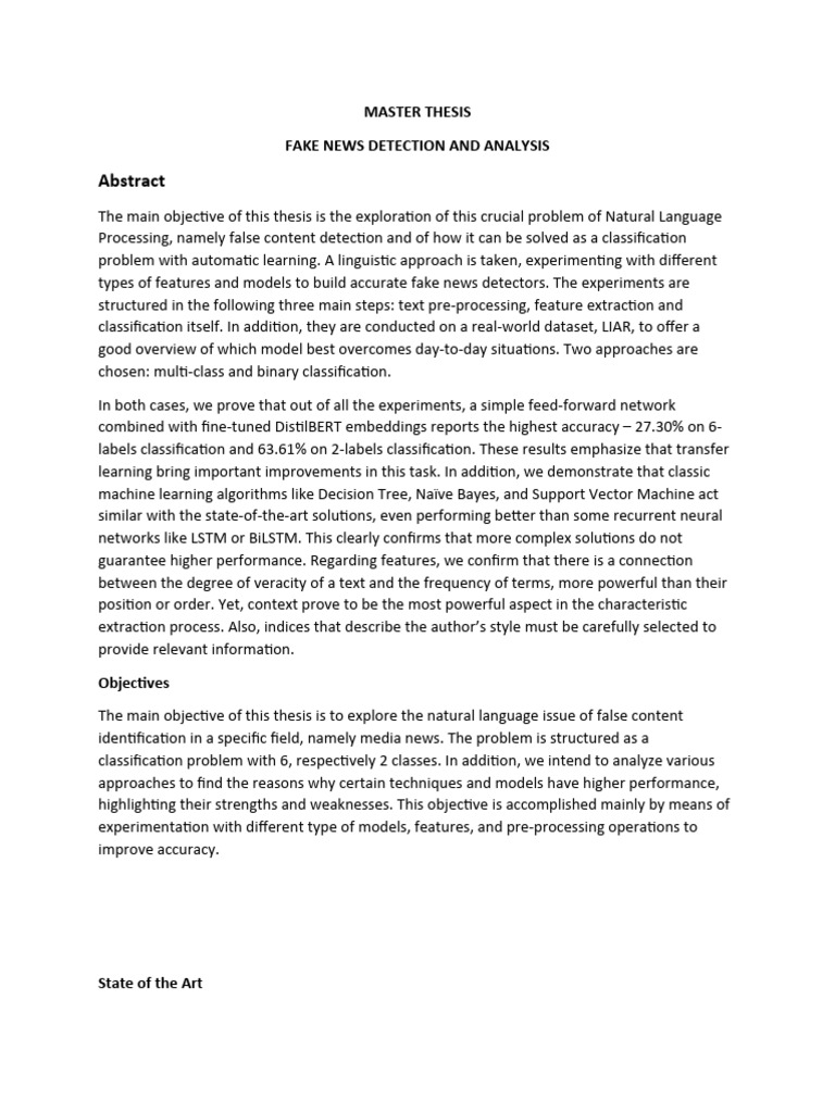 Masters Thesis Revised | PDF | Machine Learning | Data