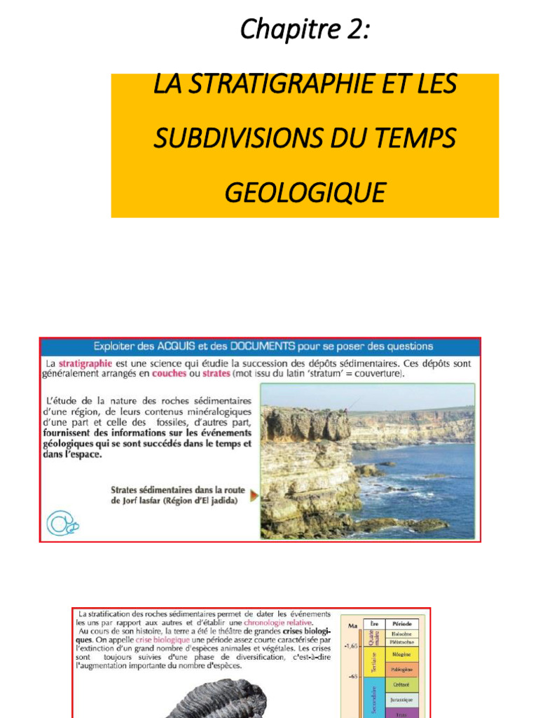 Principes de la stratigraphie géologique | PDF | Stratigraphie ...