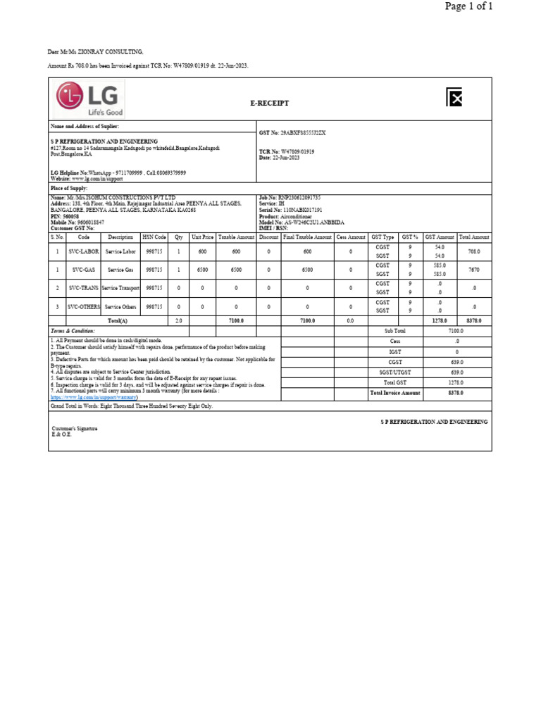 HSN Code 998715 Invoice Details | PDF | Taxation | Government Finances