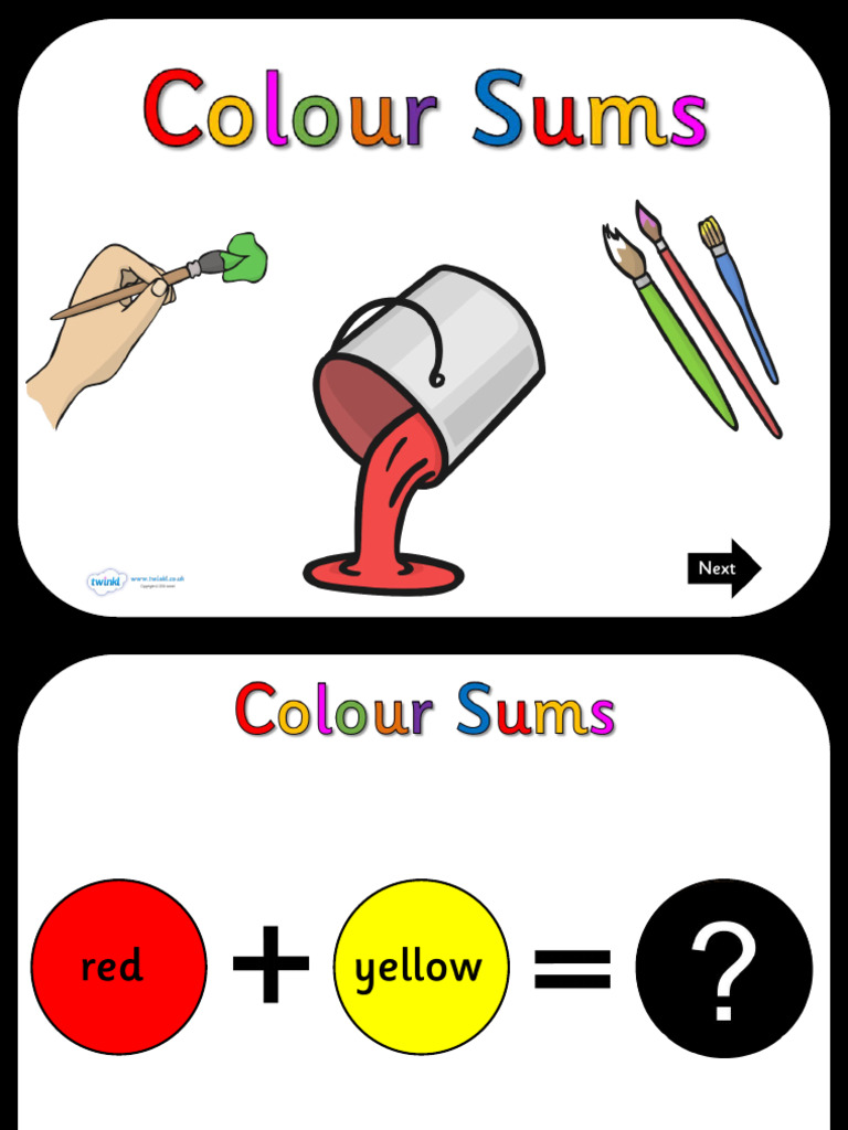 T T 11970 Colour Mixing Sums Powerpoint | PDF