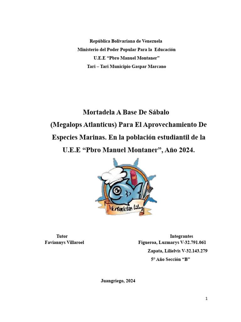 Proyecto Sabalo | PDF | Nutrientes | Alimentos