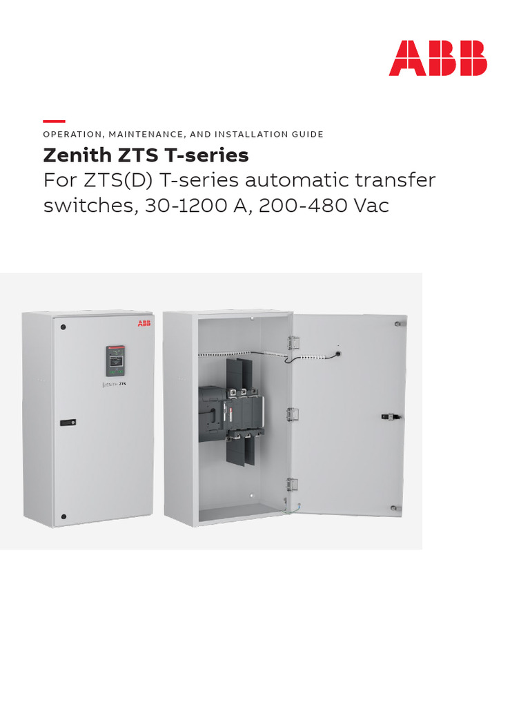 ABB Trasfer Switches - Optimized | PDF | Switch | Alternating Current