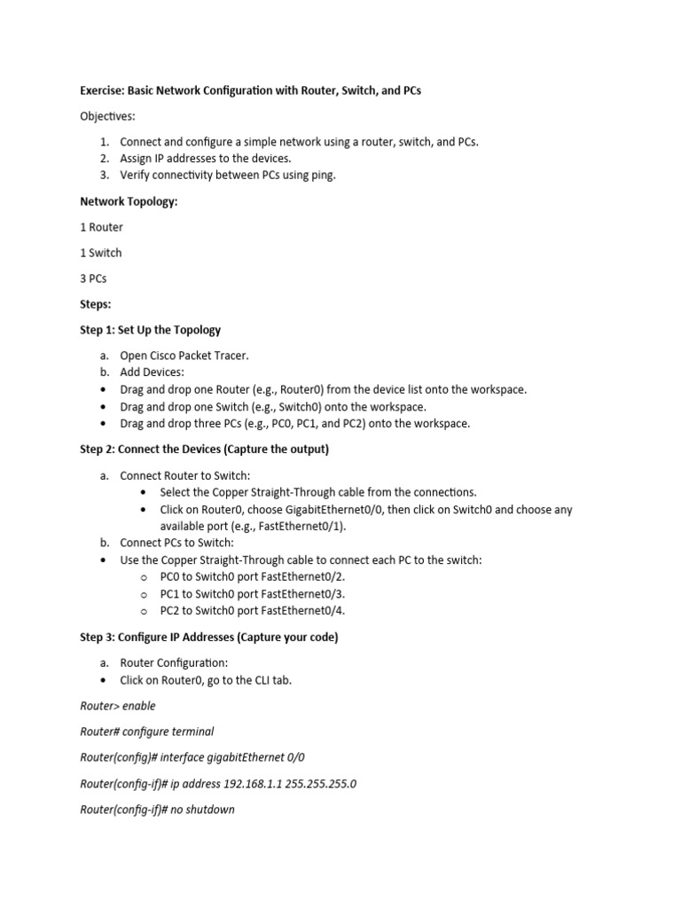 Exercise 1 Final Term Pdf Ip Address Router Computing 1882