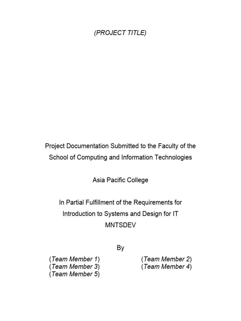 MNTSDEV Final Paper Template | PDF | Use Case | Lean Startup