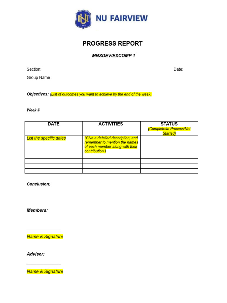Progress Report - Mntsdev - Excomp | PDF | Computers