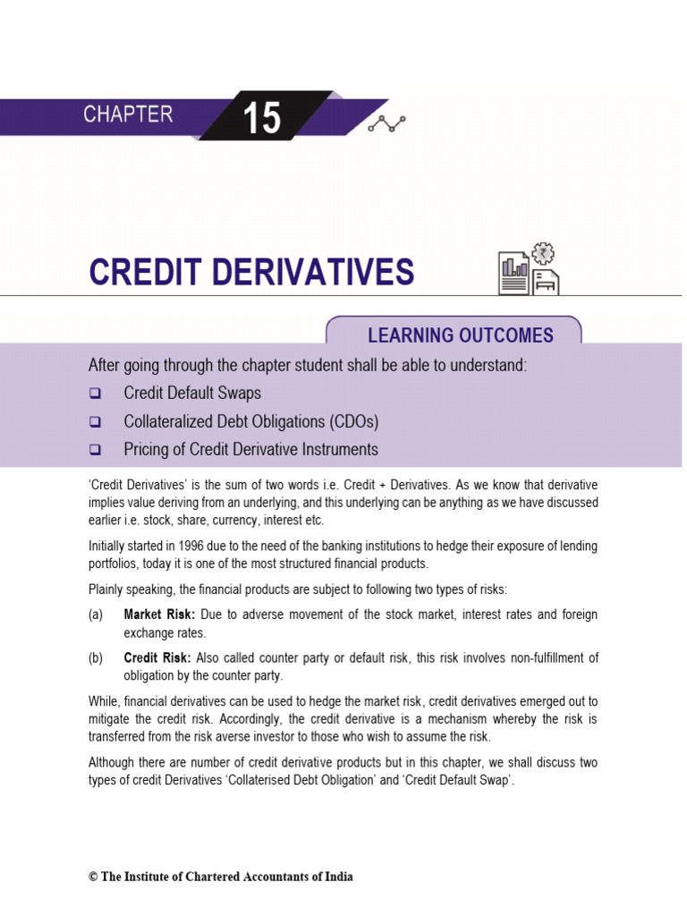 Credit Derivities | PDF | Credit Default Swap | Collateralized Debt ...
