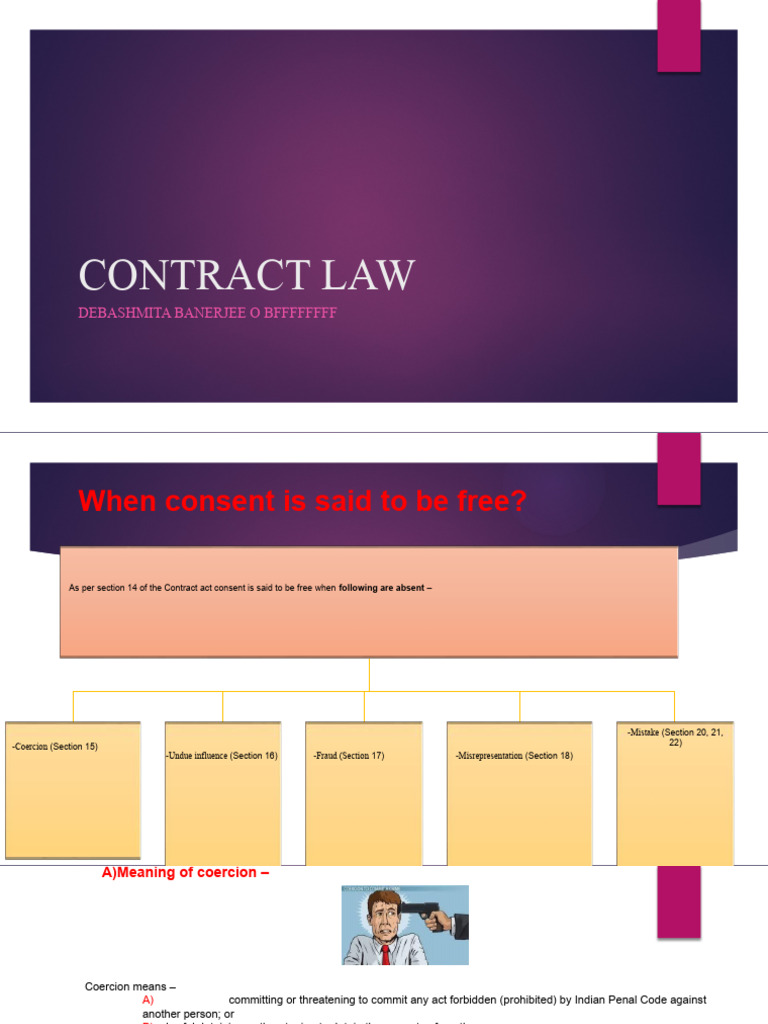 6548c2ae91976 - CONTRACT LAw Free Consent | PDF | Fraud | Common Law