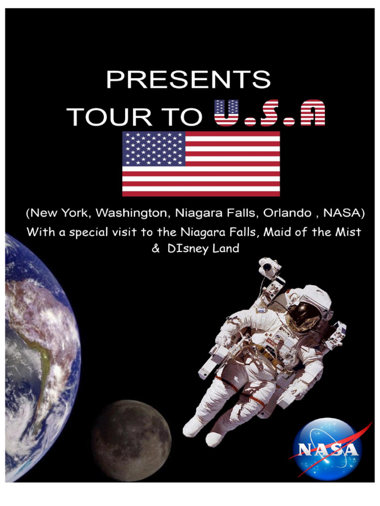 USA NASA Tour Itinerary Overview | PDF | Universal Orlando | Kennedy ...
