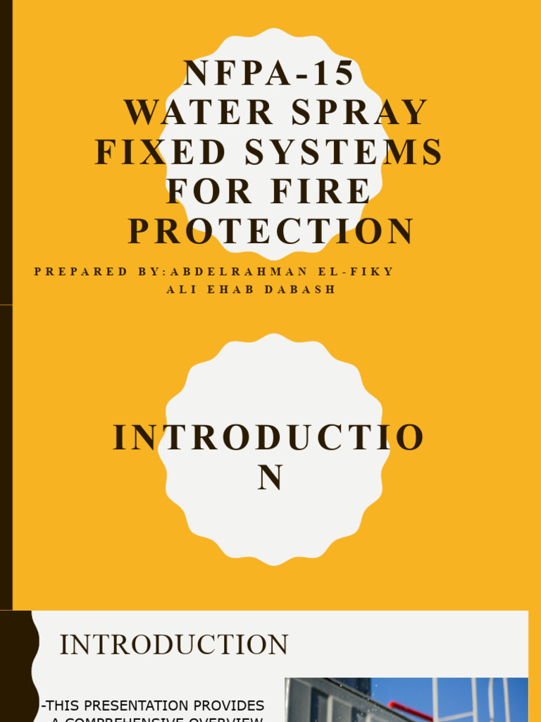 NFPA-15 Water Spray Fire Protection Guide | PDF | Flow Measurement | Pump