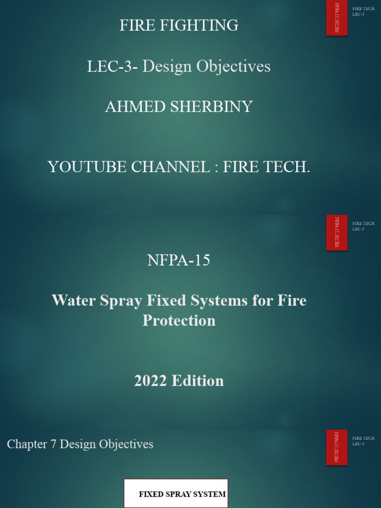 Fire Fighting LEC-3-Ahmed Sherbiny: Design Objectives | PDF | Fires ...