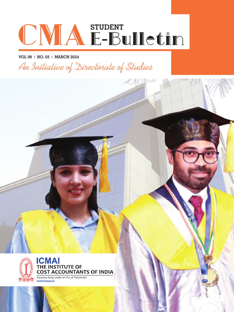 CMA Student E-Bulletin March 2024 | PDF | Debits And Credits | Business