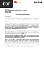 LTI Mindtree Offer Letter | PDF