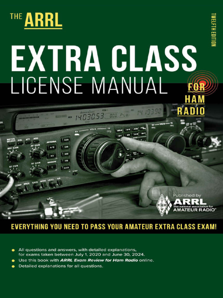 ARRL Extra Class License Manual 12th Edition For Ham Radio-Arrl Inc (2020) | PDF | Amateur Radio ...