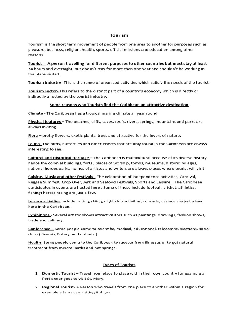 Tourism Pdf Tourism Hotel