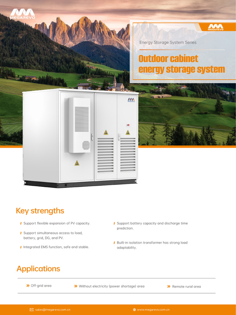 Outdoor Cabinet Energy Storage System V1.2 | PDF | Electrical Grid ...