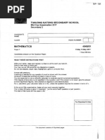 Sec 1 G1 Math Test Paper | PDF