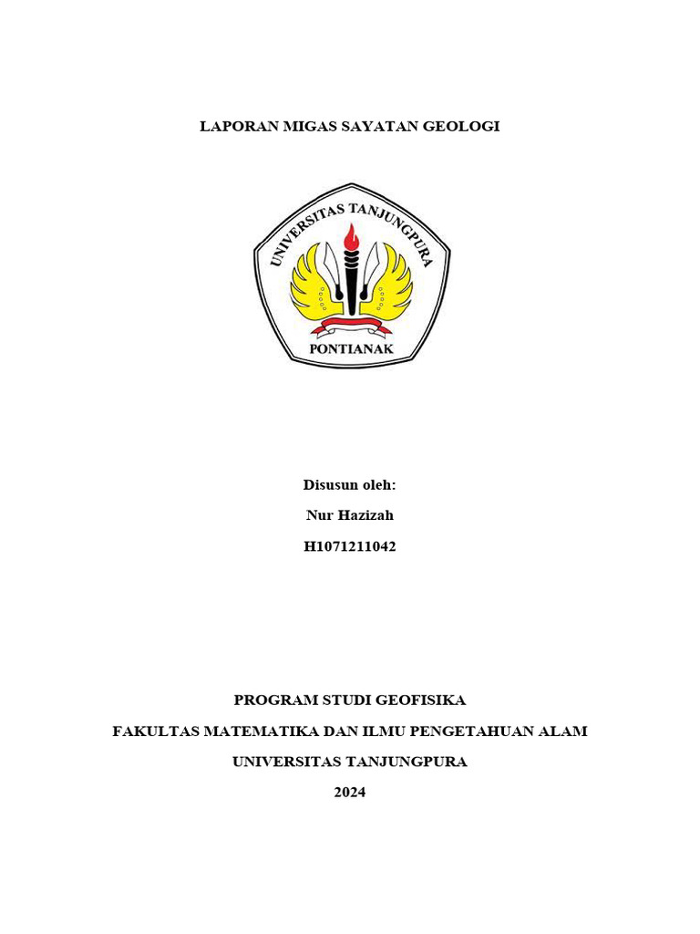 H1071211042 - Nur Hazizah - Sayatan Geologi | PDF | Sains & Matematika