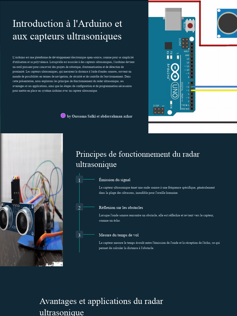 Radar ultrasonique avec Arduino | PDF | Radar | Domotique
