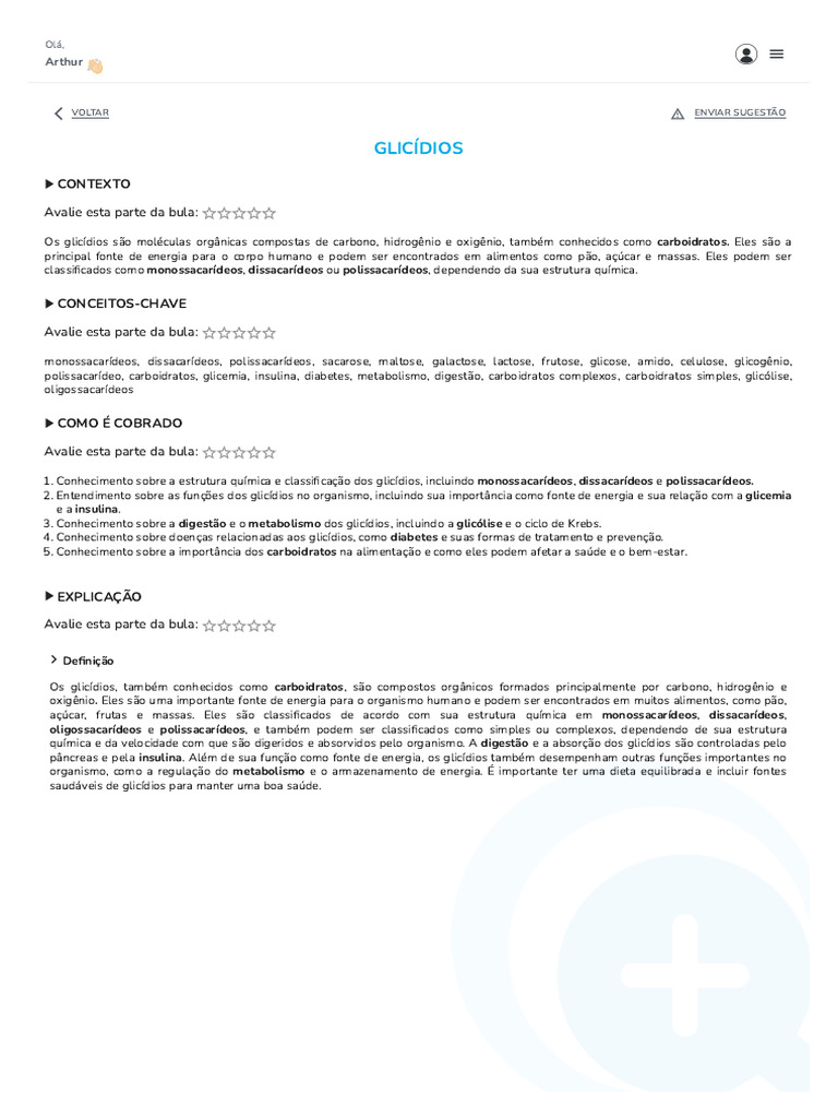 07 - Glicídios | PDF | Carboidratos | Frutose