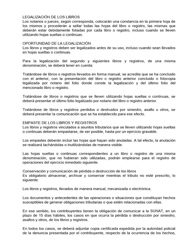 Legalización de Los Libros | PDF