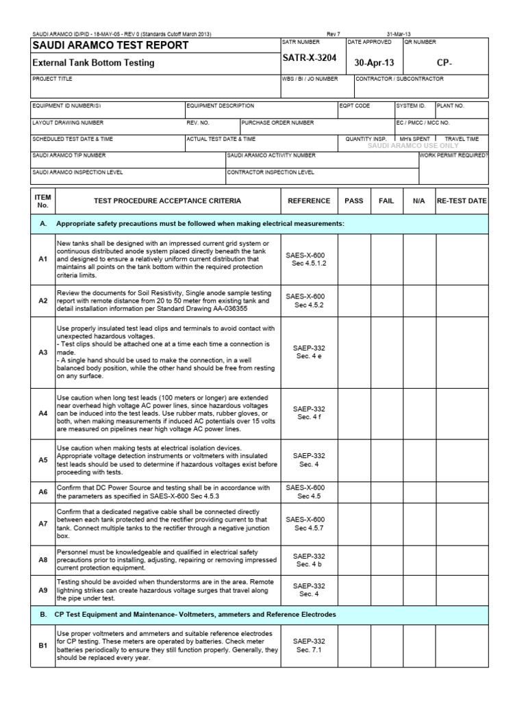 SATR-X-3204 Rev 7 | PDF | Voltage | High Voltage