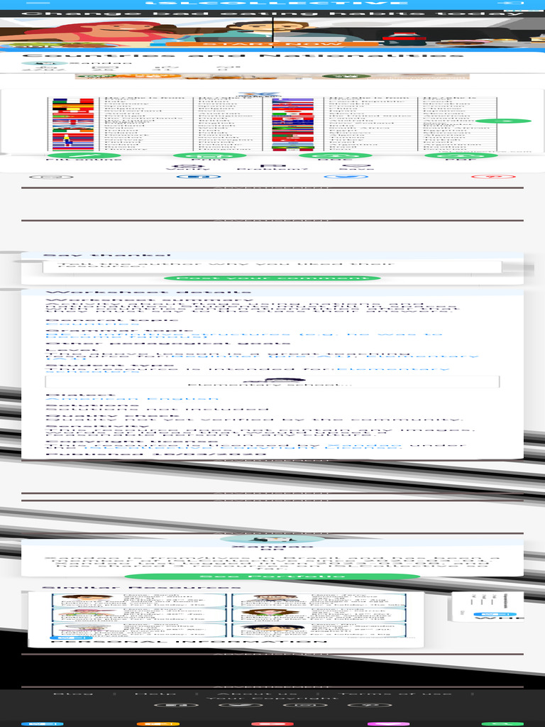 Countries And Nationalities English Esl Worksheets Pdf Pdf