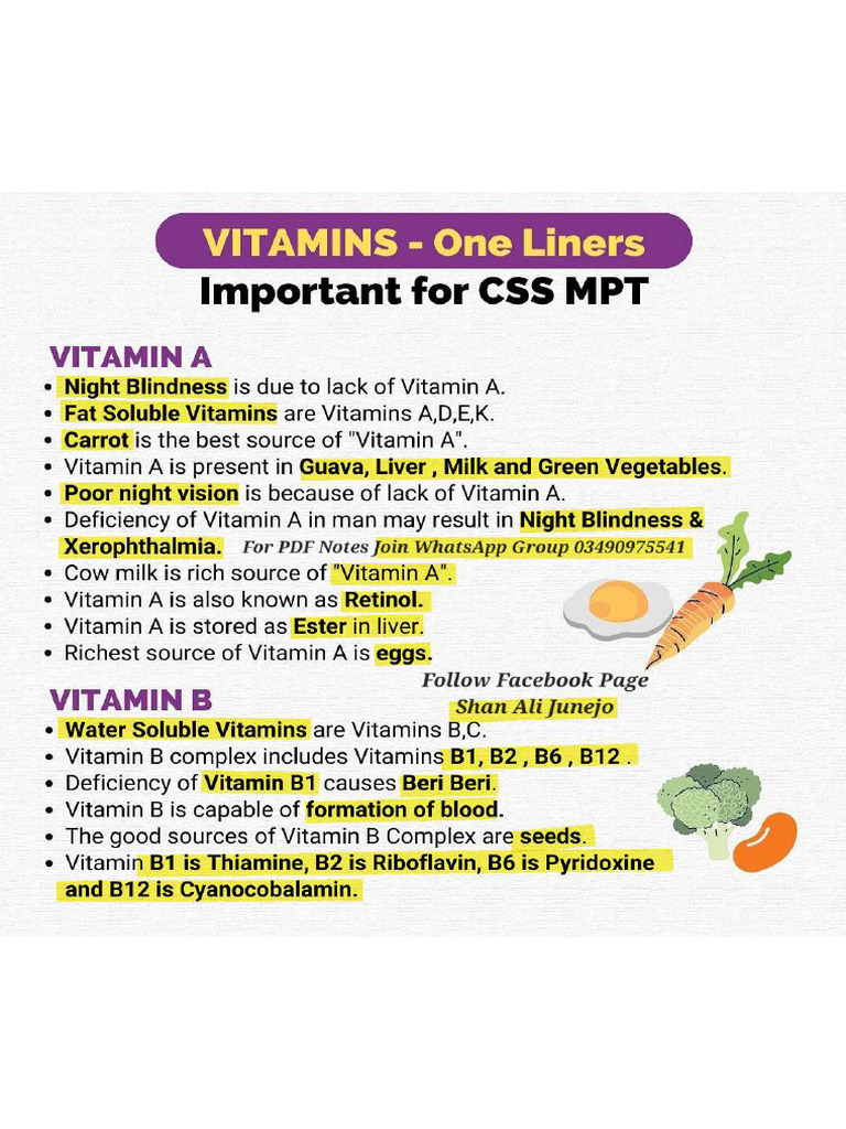 Updated Complete Information About Vitamins | PDF