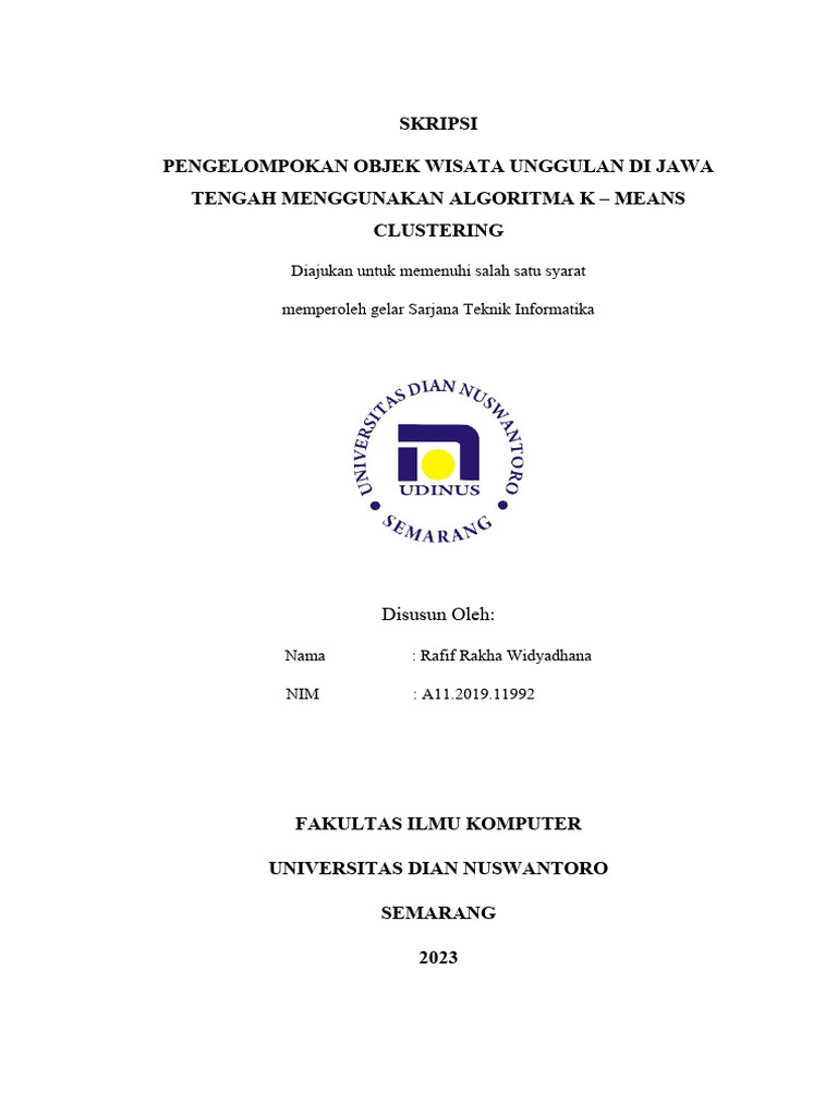 Bagi Fix Skripsi Rakha - Udinus | PDF | Komputer