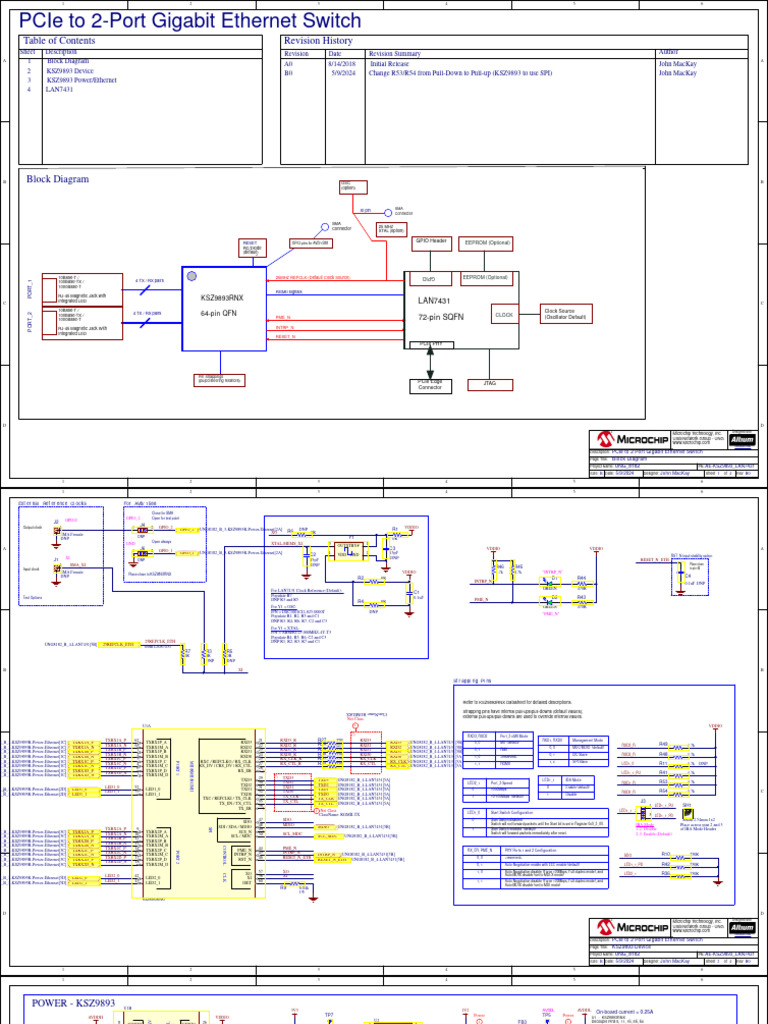 AE-LAN7431-KSZ9893_Schematic | Download Free PDF | Telecommunications ...