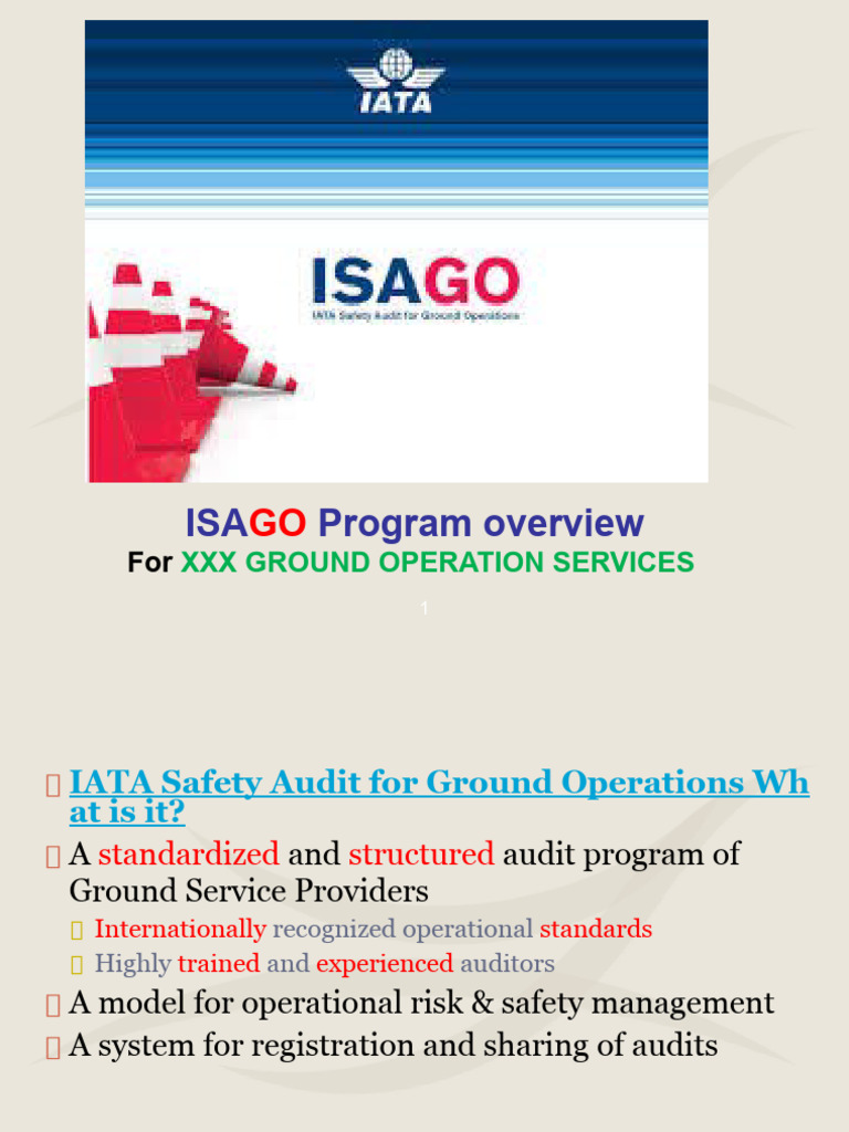 ISAGO Presentation | PDF | Aviation | Transport