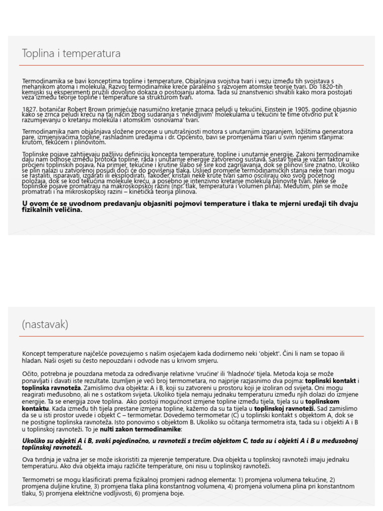 P1 Uvod - U - Termodinamiku Održano | PDF