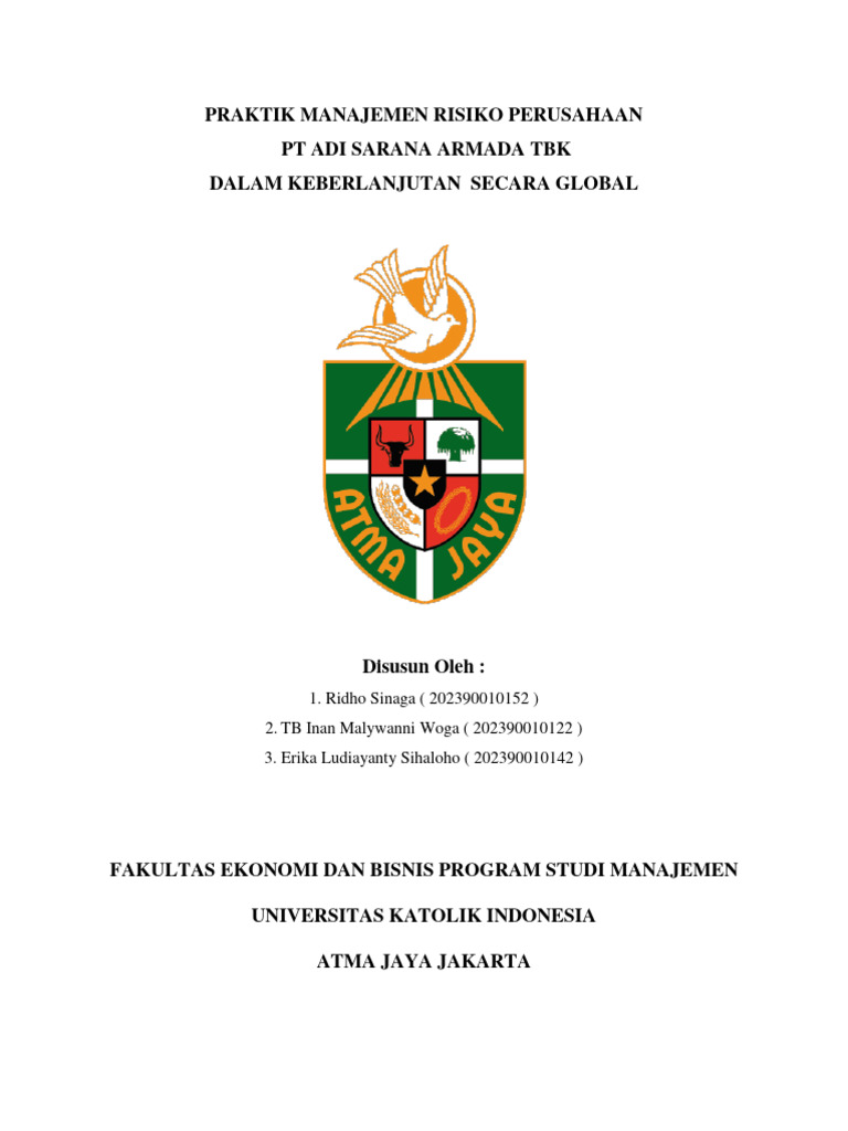 Final - Praktik Manajemen Risiko Perusahaan Kelompok 2 | PDF Final - Praktik Manajemen Risiko Perusahaan Kelompok 2 | PDF