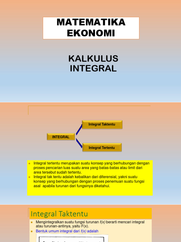 Kalkulus Integral 2023 | PDF | Metode & Bahan Ajar | Sains & Matematika