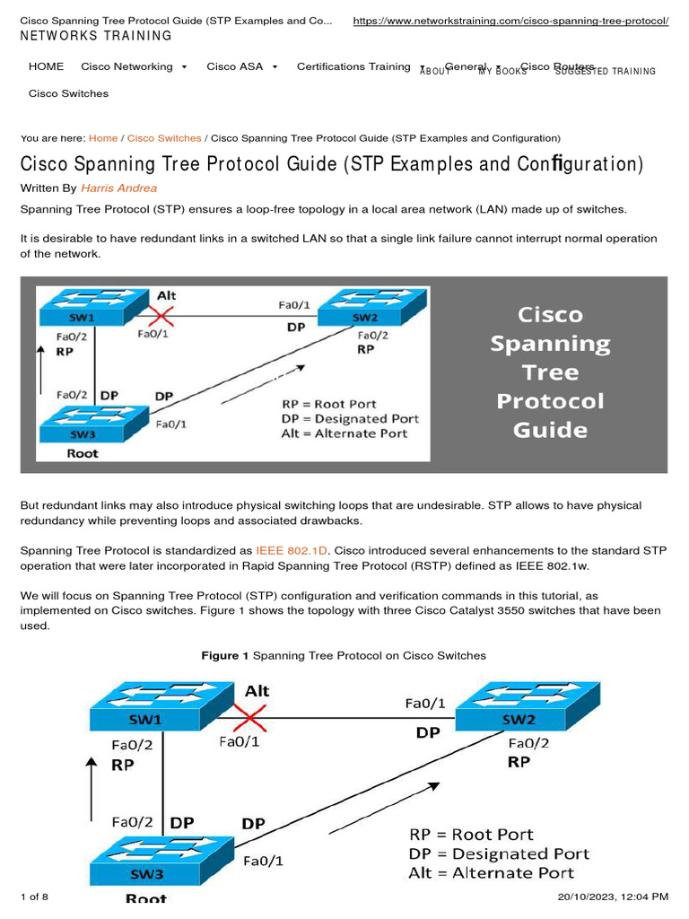 Cisco Spanning Tree Protocol Guide (STP Examples and Configuration ... Cisco Spanning Tree Protocol Guide (STP Examples and Configuration ...