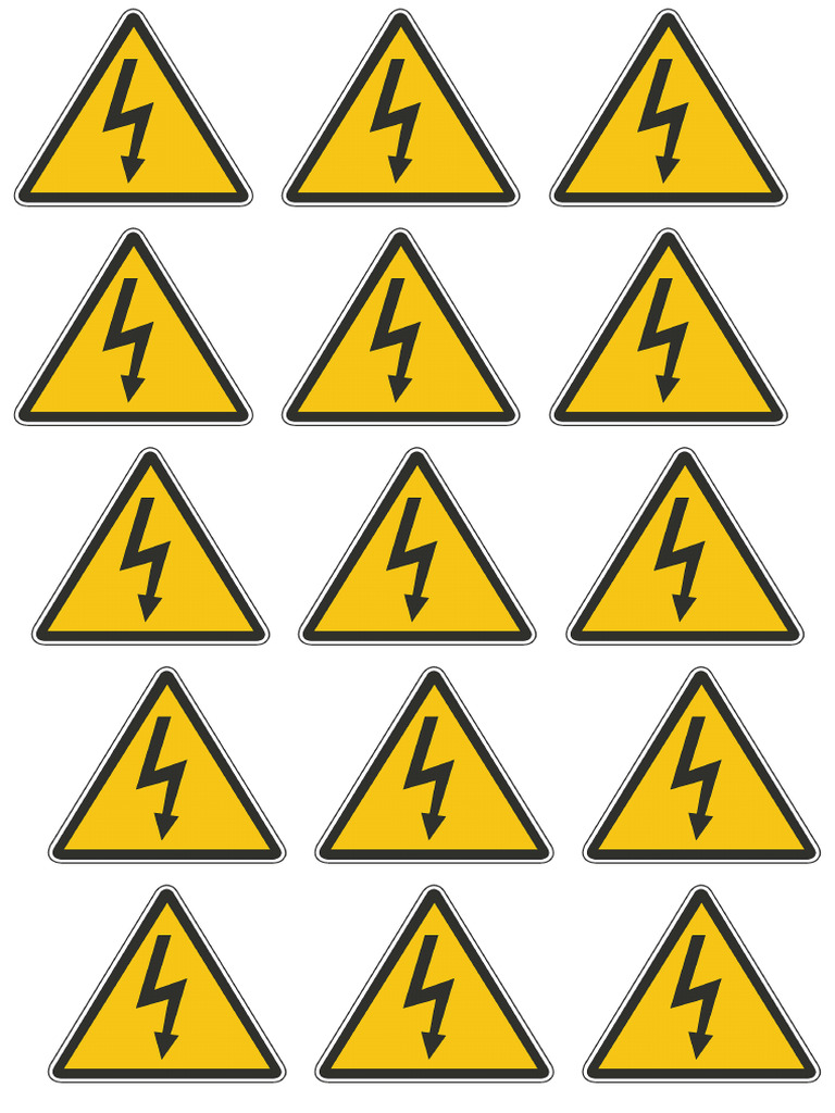 Stiker Tegangan Listrik | PDF