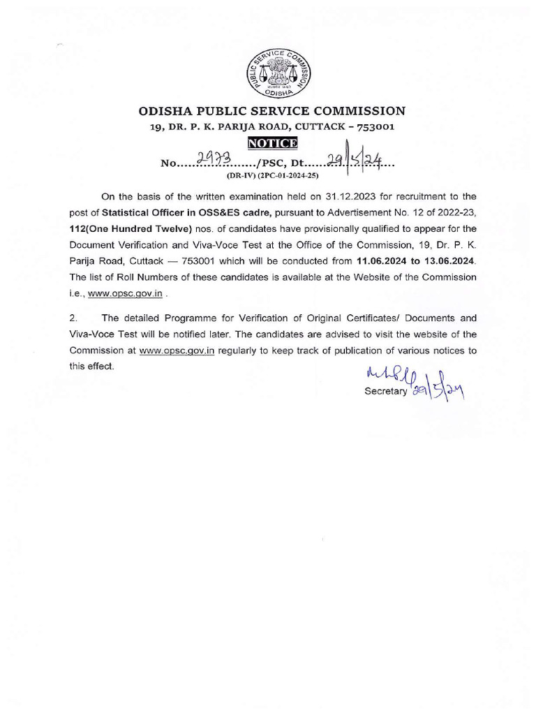 SO Writ Result | PDF