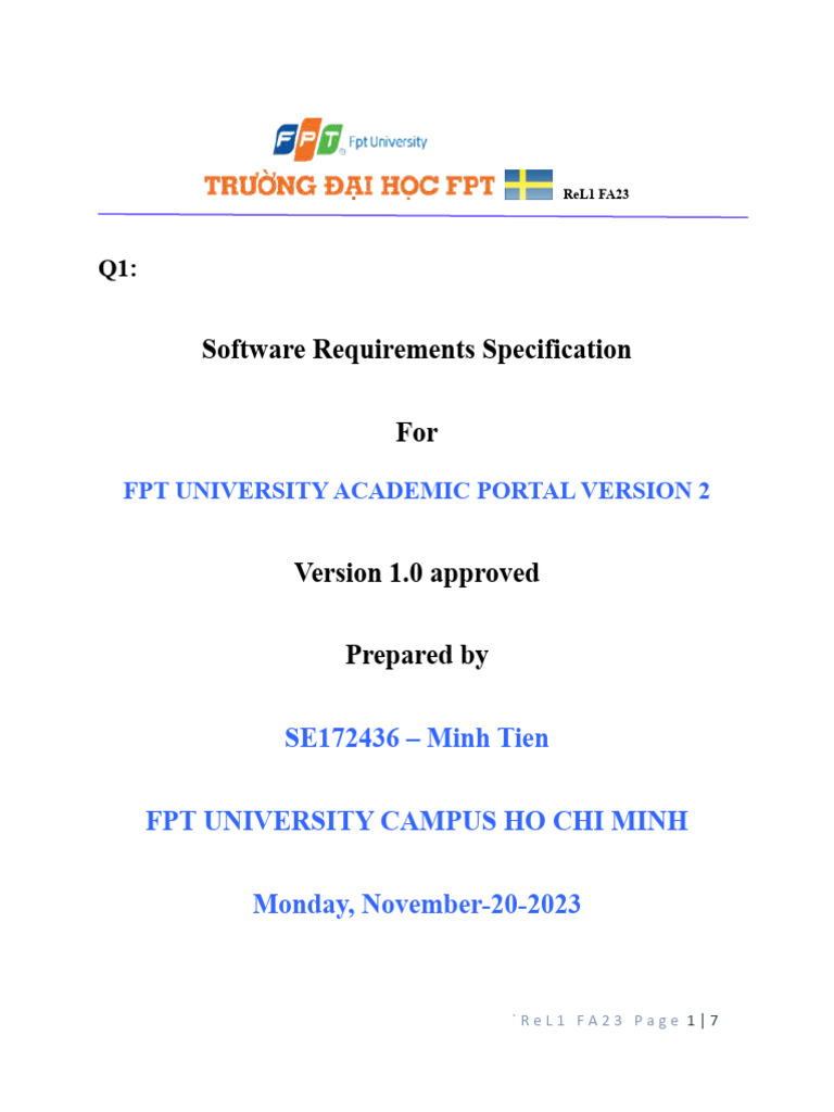 SWR302 PE3 FA23 ReL1 Template | PDF | Internet | Software